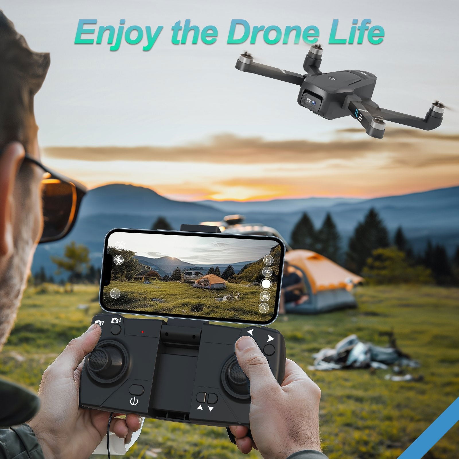 Tolatoyus TL16 Drone with Camera Brushless Motor Drone Adult Beginner ...